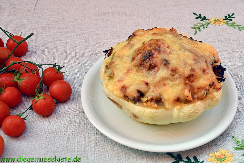 Überbackener Patisson-Kürbis – Die Gemüsekiste